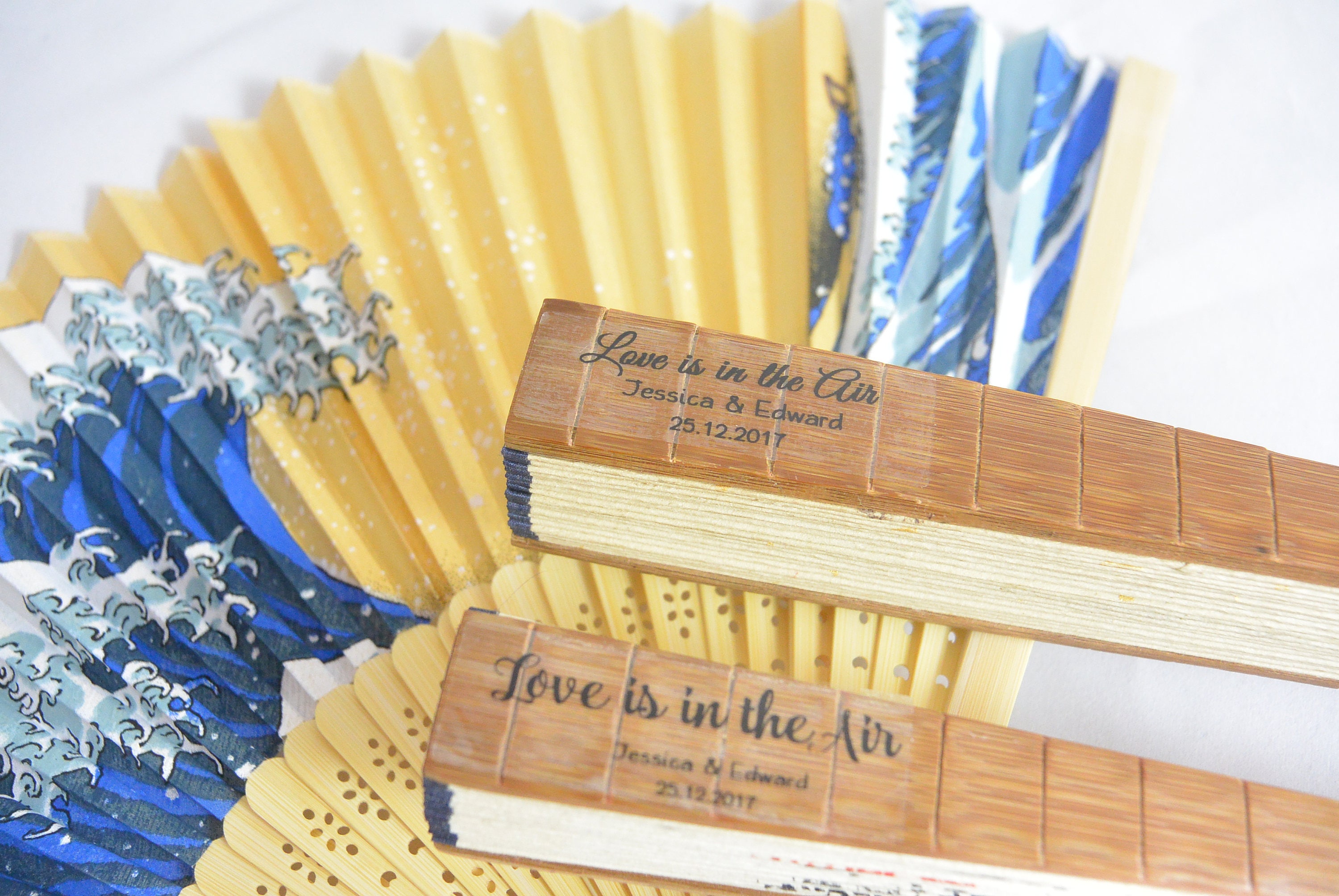 Wedding Fan Label Hand Fan Labelprogram Fan | Etsy