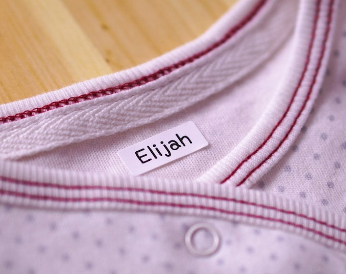Custom Clothing Labels - Personalized Name Tags With Iron on Adhesive ...