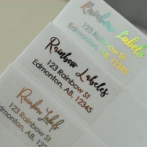 Return Address Label, Return Mailing Label, Custom Address Sticker ...