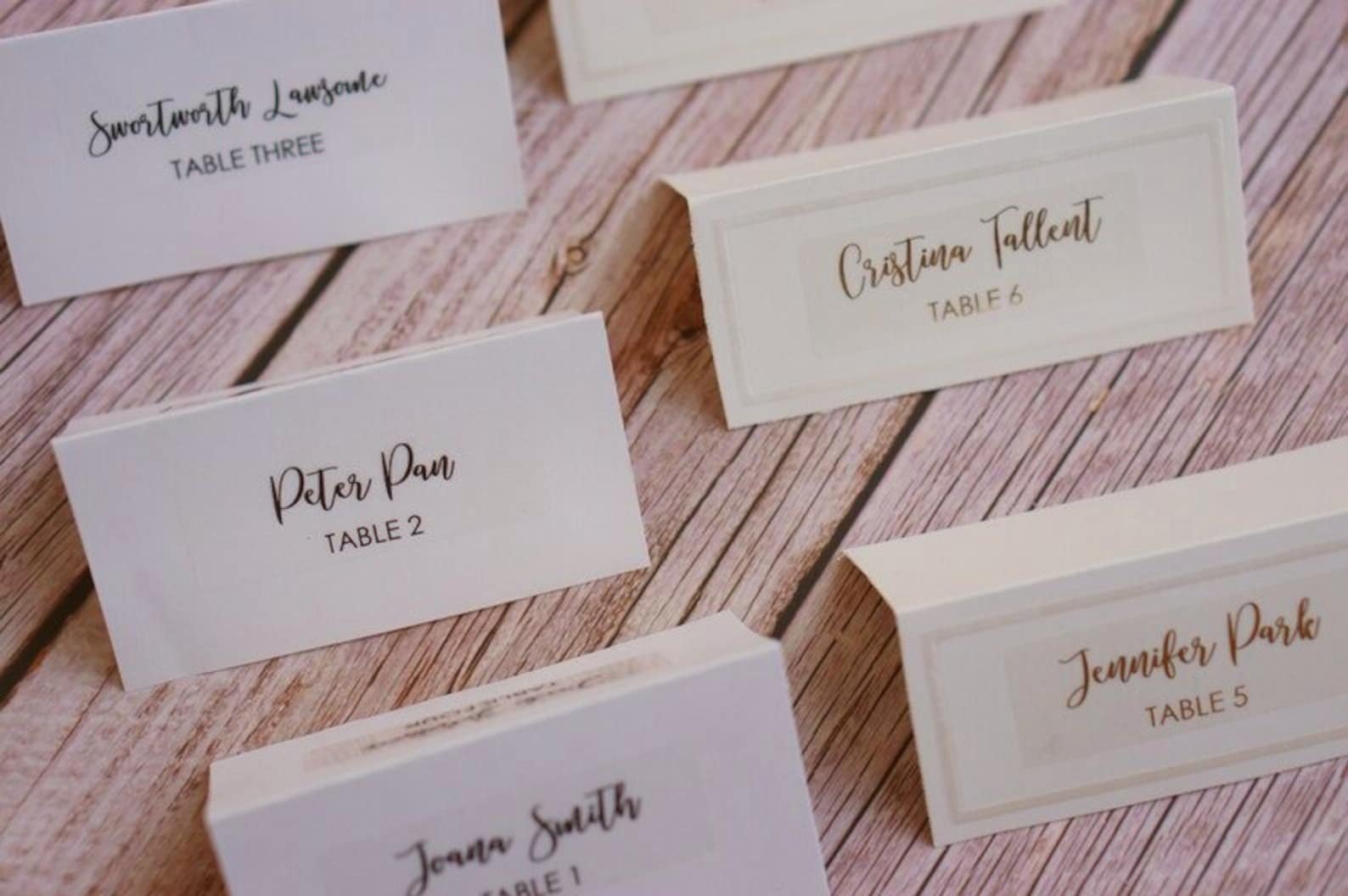 Guest Names Sticker Place Card Name Sticker Place Card - Etsy