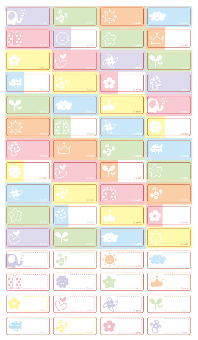 Kids Name Stickers Personalized Waterproof printed Name | Etsy Canada