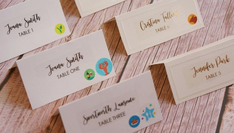 Guest Names Sticker, Place Card Name Sticker, Place Card Sticker ...