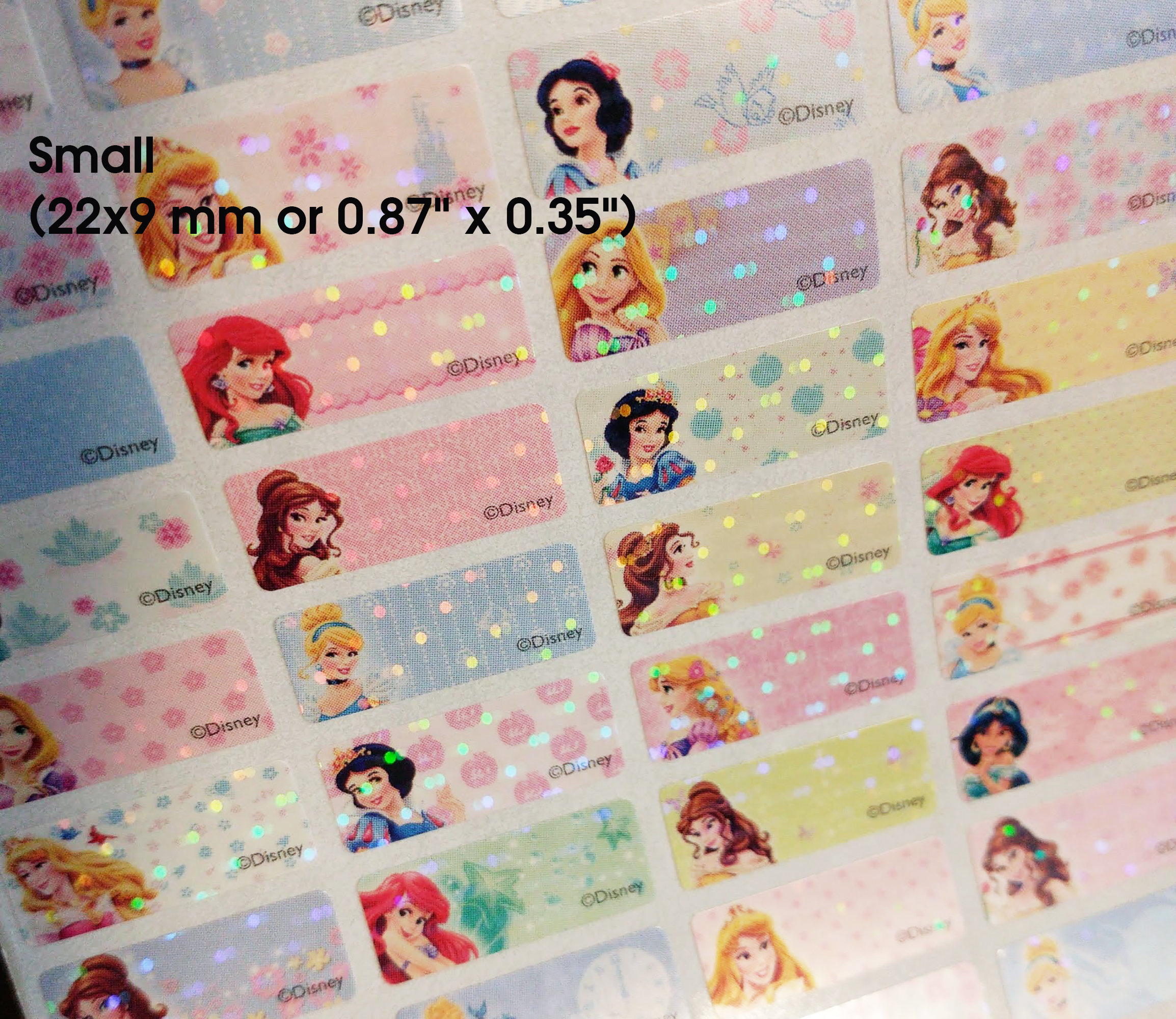 Waterproof Name Labels Waterproof Name Stickers Disney - Etsy