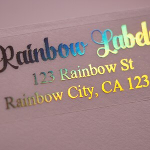 50 Small Return Address Label,small Clear Address,custom Address Label ...
