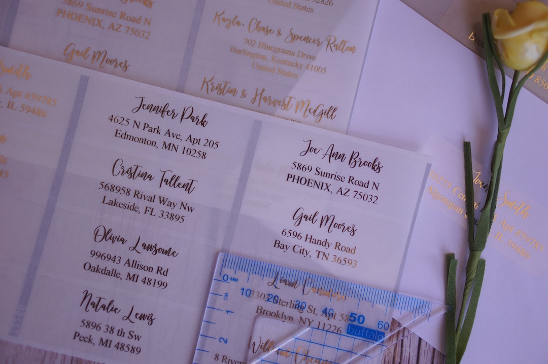 Guest Address Labels, Return Address Labels, Recipient Labels, Custom ...