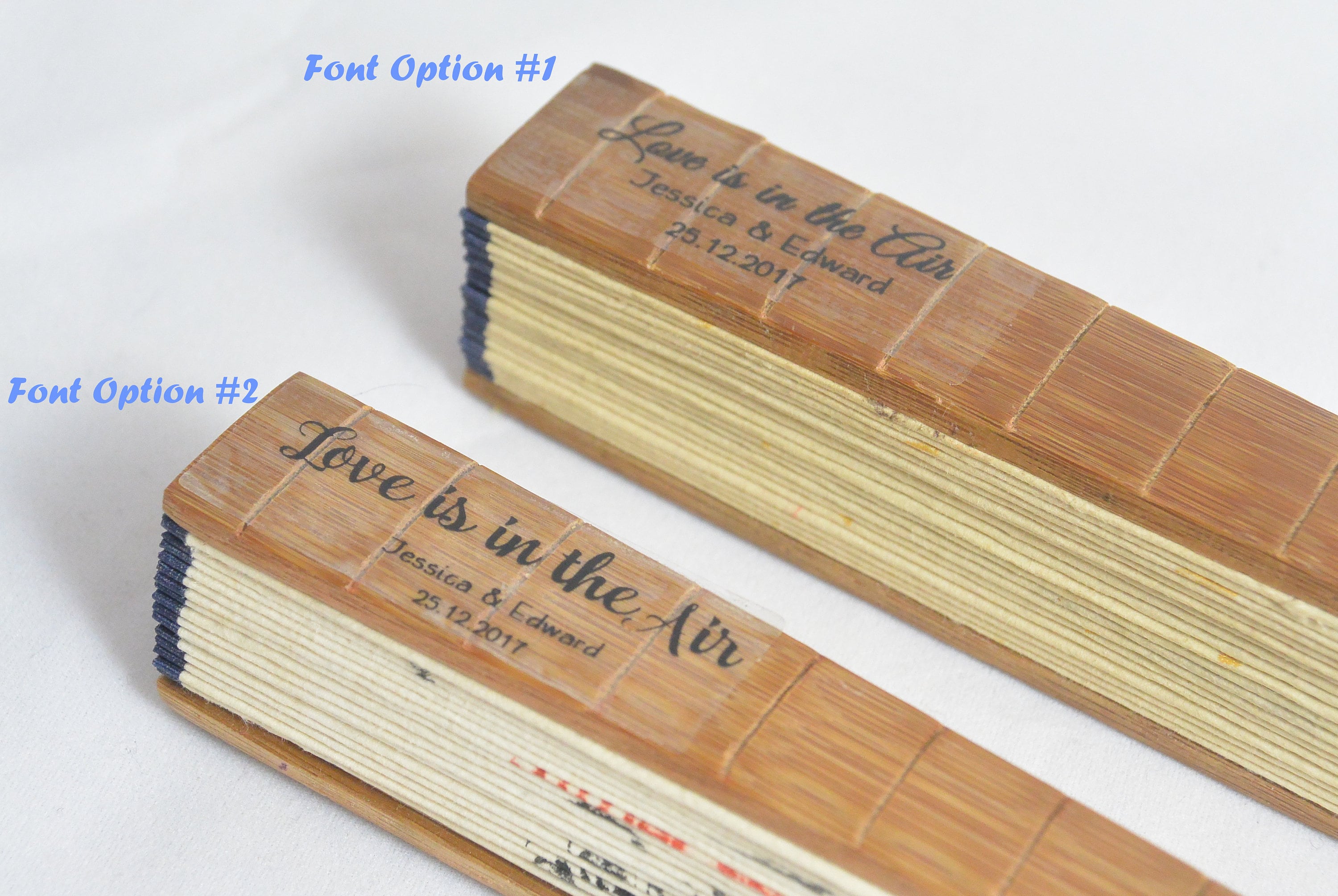 Wedding Fan Label Hand Fan Labelprogram Fan | Etsy