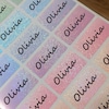 Baby Name Labels Personalize Kid Sticker, Waterproof Name Label ...