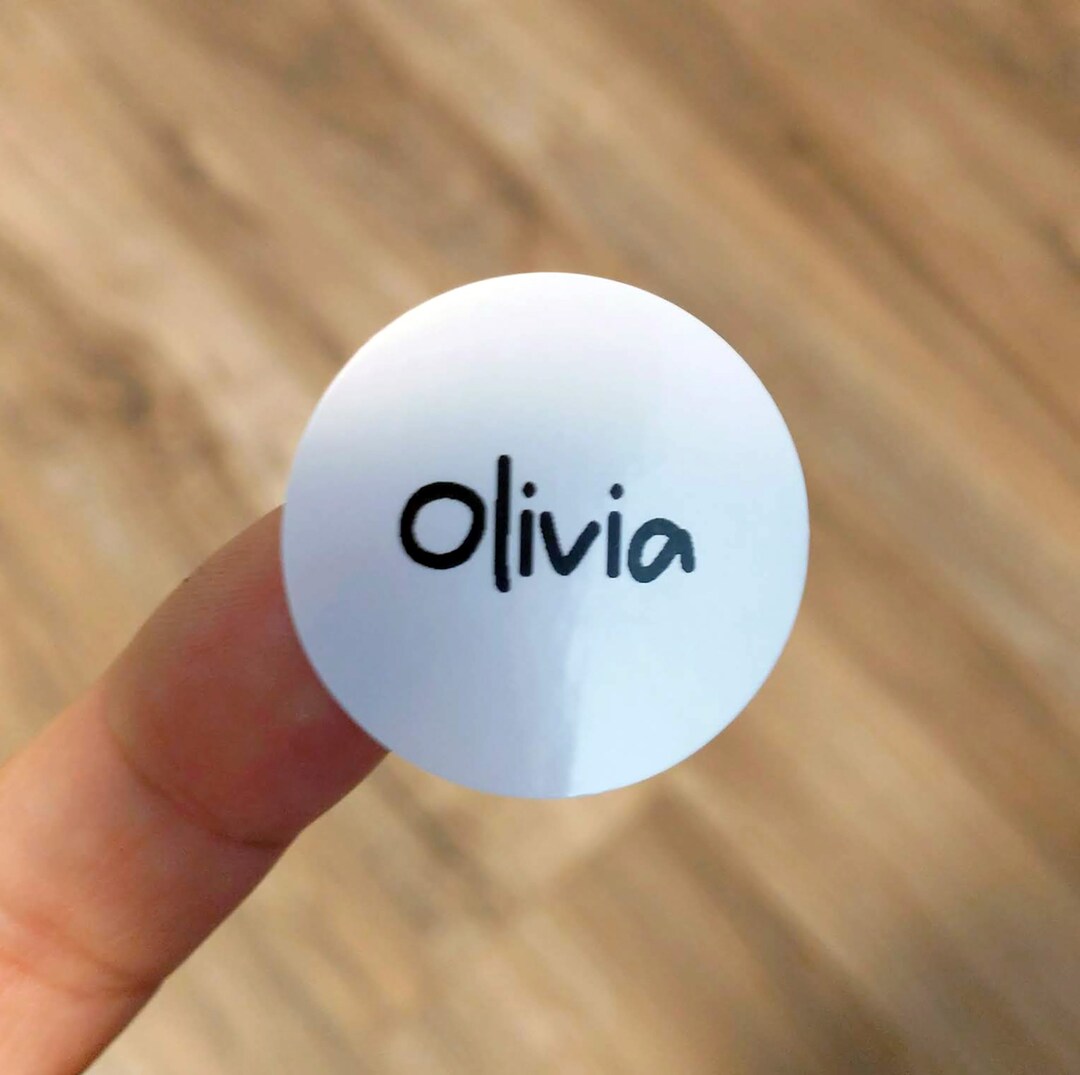 White Name Labels Waterproof, School Name Labels, Labels Stickers, Name ...