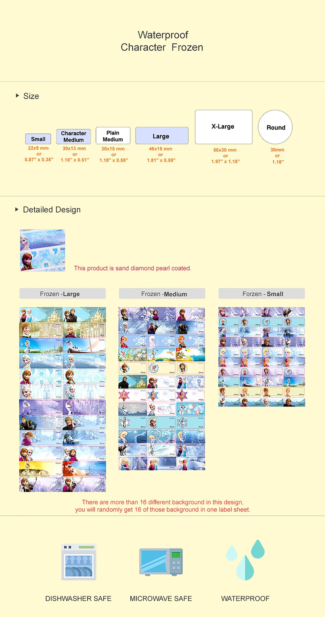 Waterproof Name Labels Waterproof Name Stickers Disney - Etsy