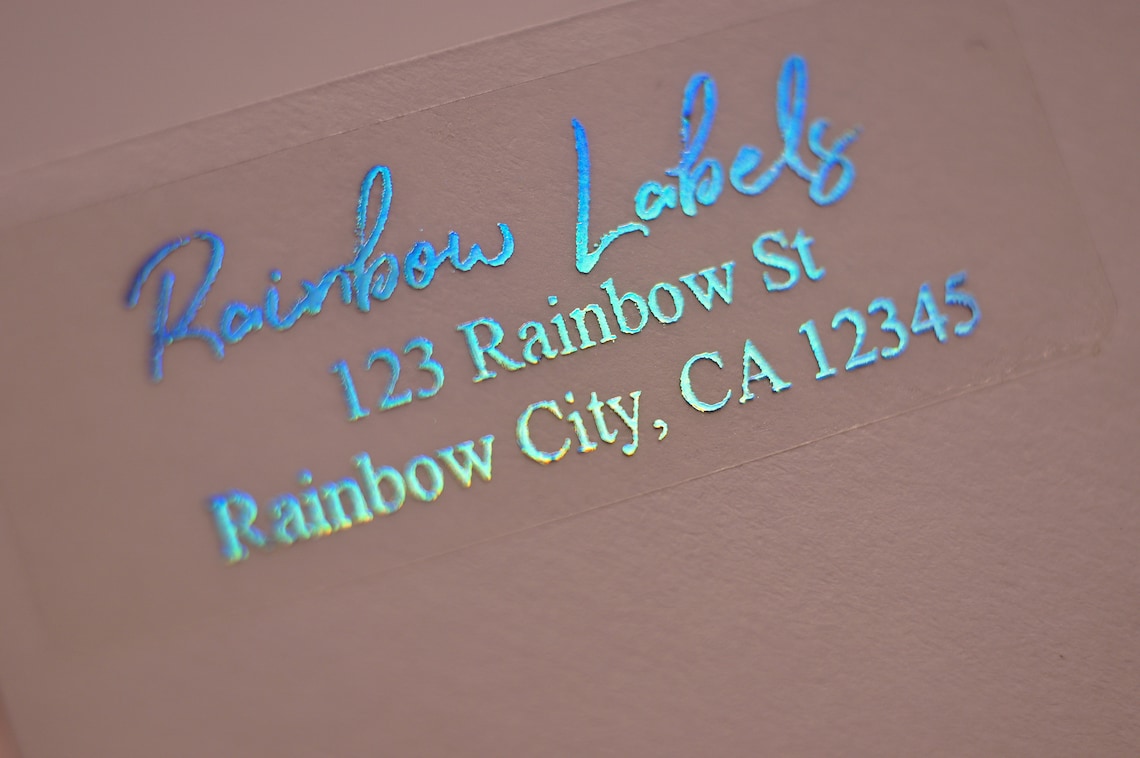 50 Small Return Address Labelsmall Clear Addresscustom - Etsy