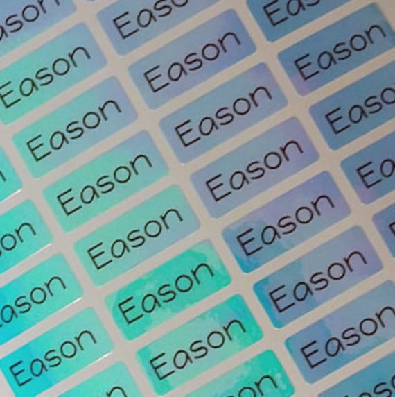 Name Labels Name Stickers personalized waterproof Bluepoly | Etsy