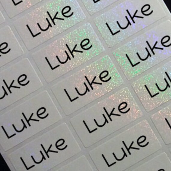 Glitter Labels Personalized Waterproof Name Labels Stickers - Etsy