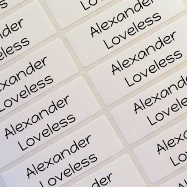 Large Personalized Waterproof Name Labels - Etsy