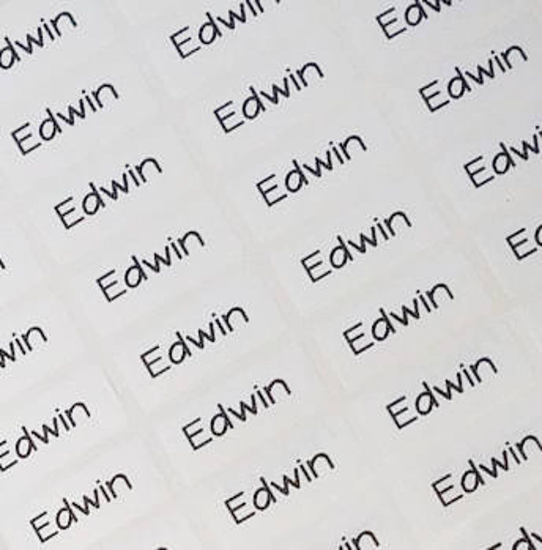 Custom White Label, White Name Label, Dishwasher Safe, Waterproof Label ...