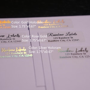 50 Small Return Address Label,small Clear Address,custom Address Label ...