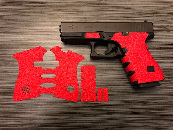 HANDLEITGRIPS Red Sandpaper Gun Grip Wrap for Glock 19 GEN 3 | Etsy
