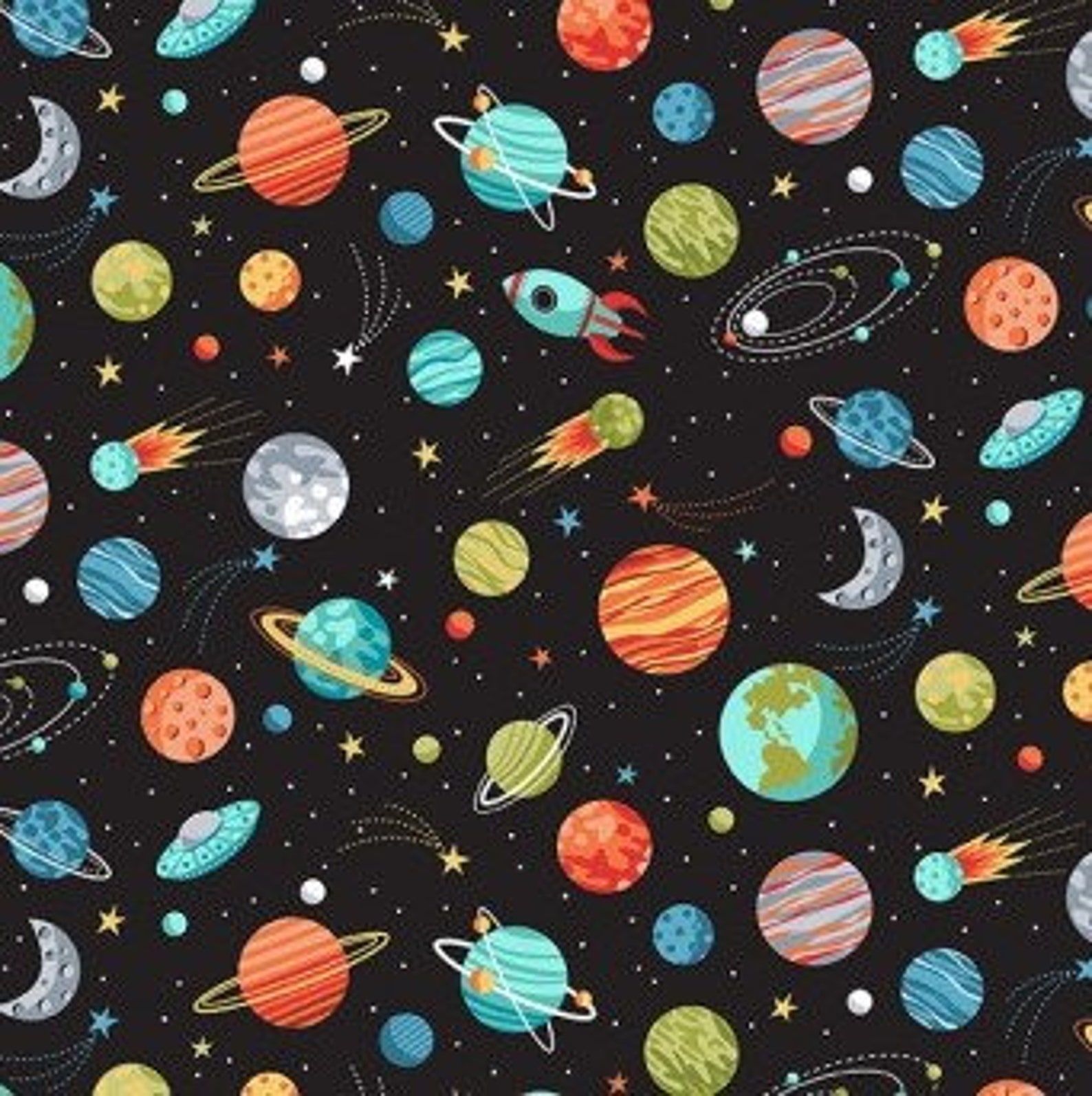 Lined Space Lampshade Various Colours Nursery | Etsy UK