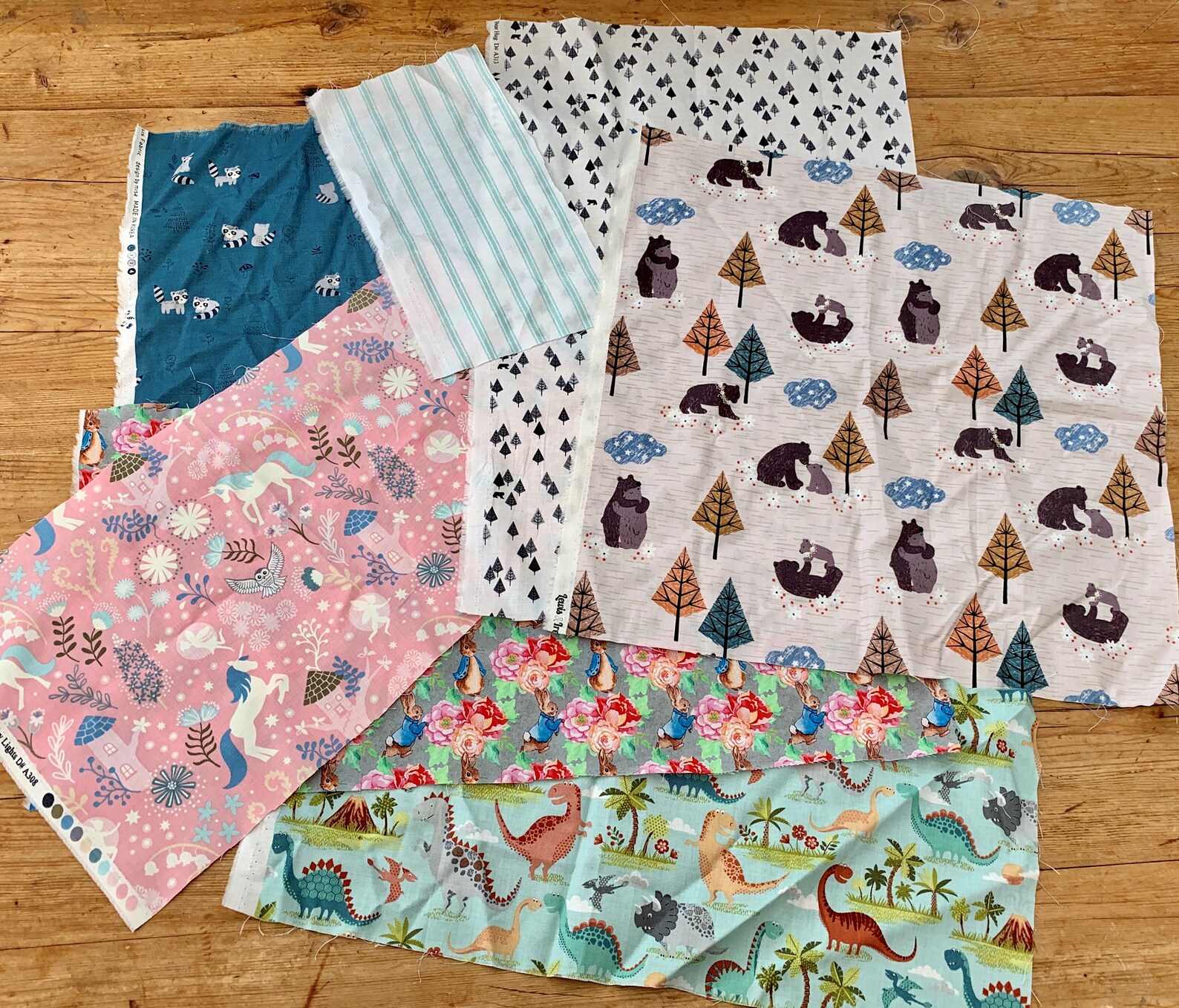 Fabric Offcuts Fabric Remnants Fabric Scraps Mixed Fabrics | Etsy UK