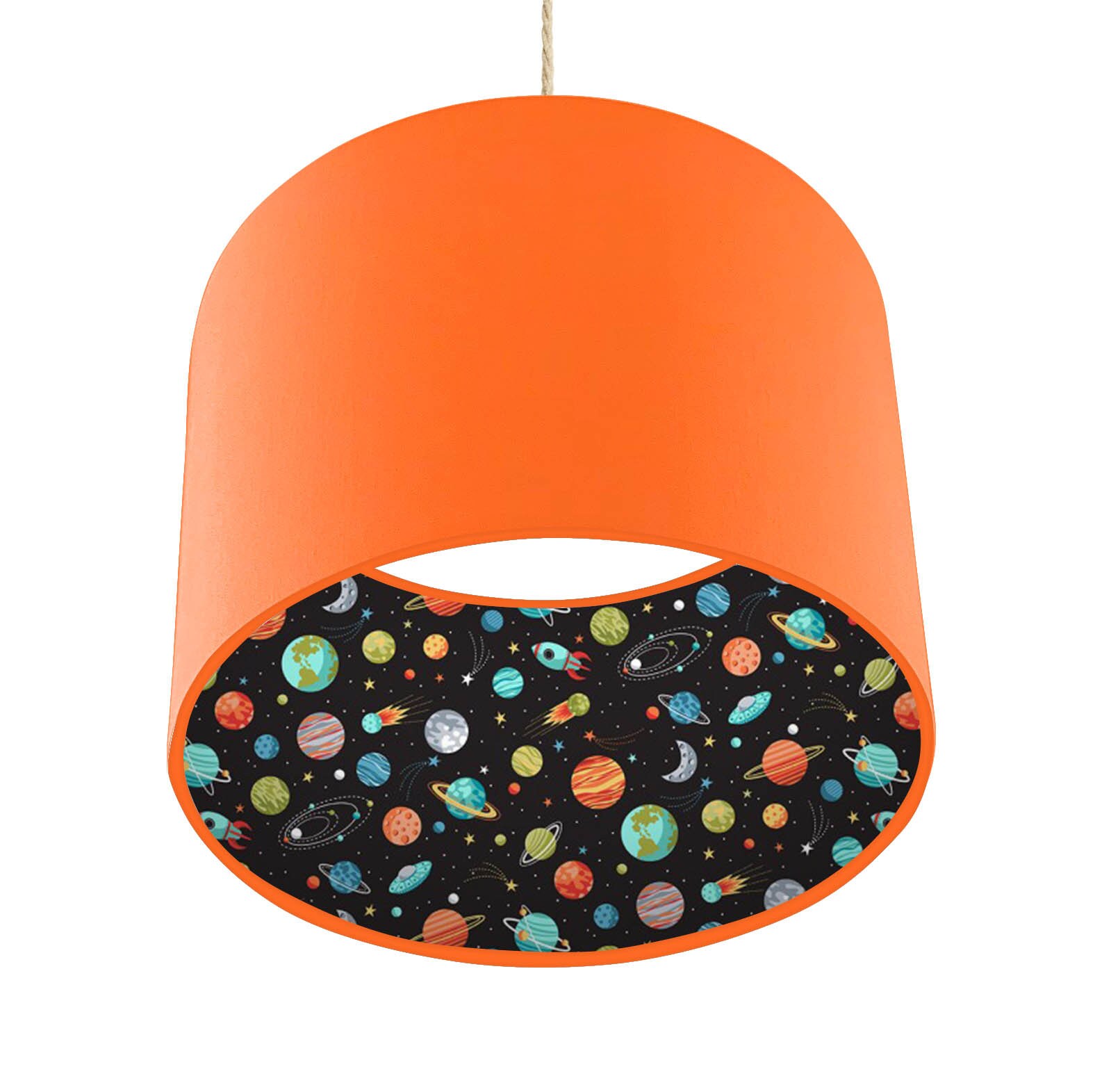 Lined Space Lampshade Various Colours Nursery | Etsy UK