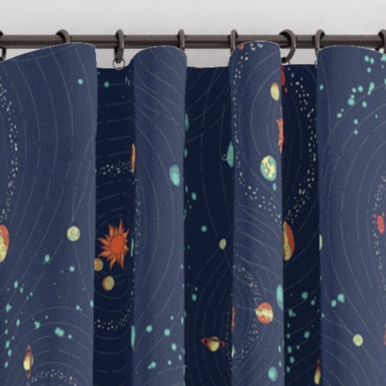 Solar System Children's Bedroom and Nursery Curtains - Etsy UK