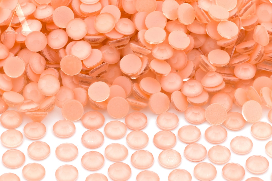 MOCHA Peach Glass Rhinestones for Embellishments 2-6mm - Etsy