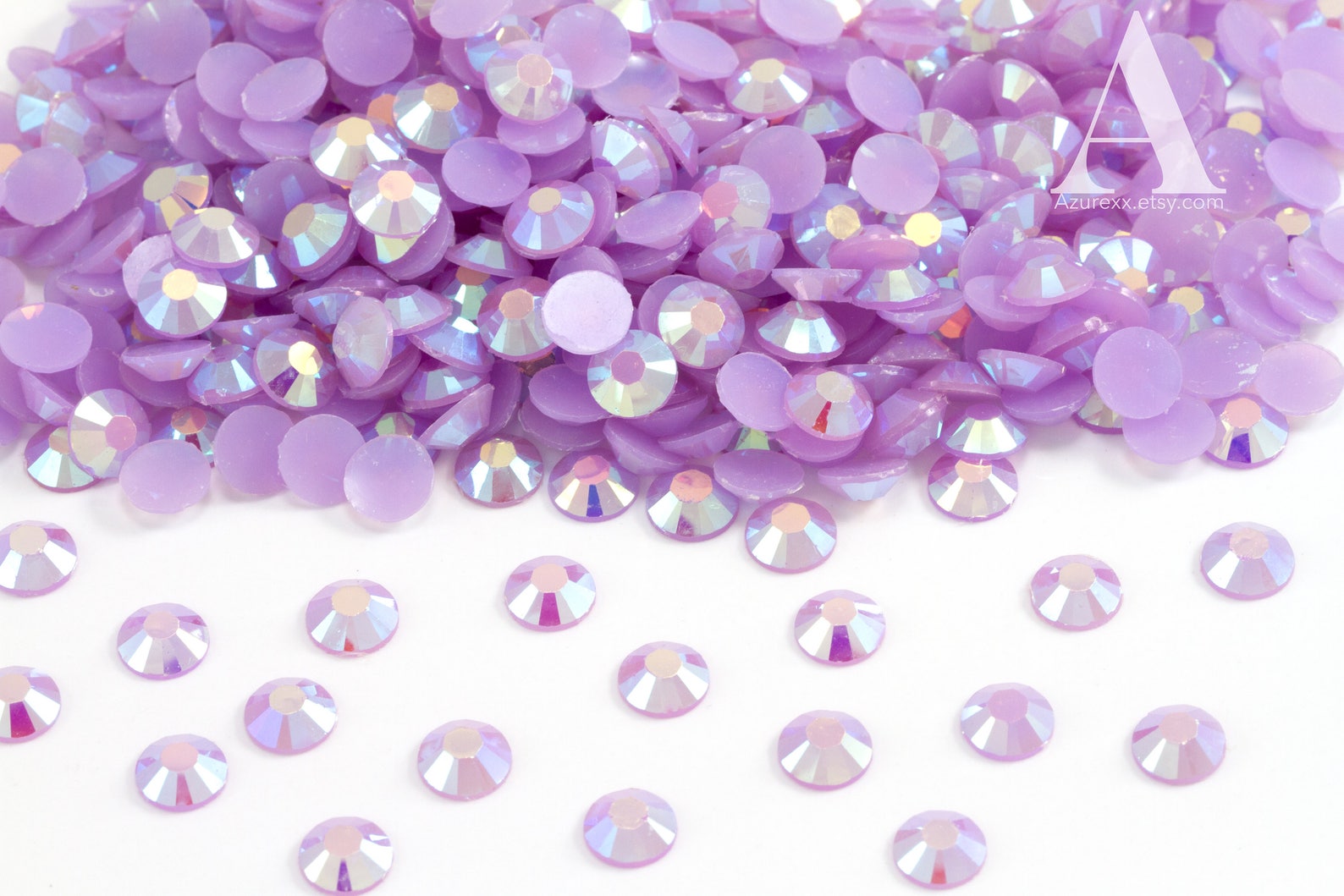 Light Purple AB Flatback Jelly/resin Rhinestones for | Etsy