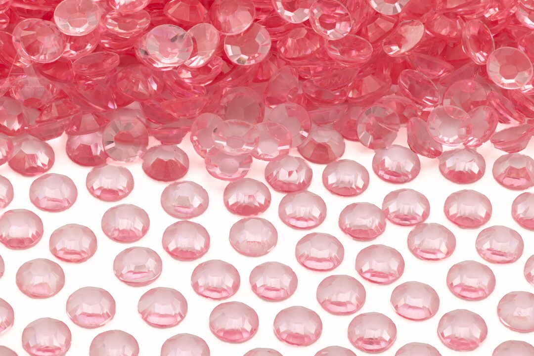 Transparent Light Pink Jelly Resin Rhinestones for Embellishments and ...
