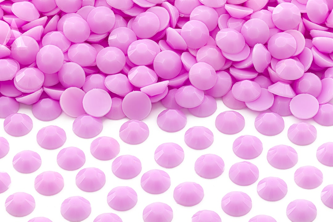 Opaque Light Purple Jelly Resin Rhinestone Rhinestone for ...
