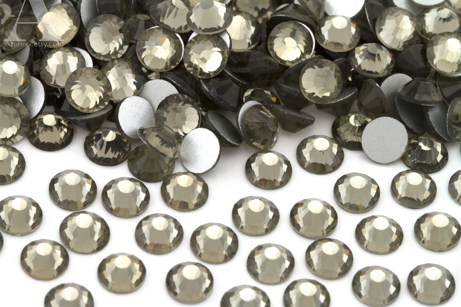 Black Diamond Glass Rhinestones for Embellishments 2-6mm - Etsy