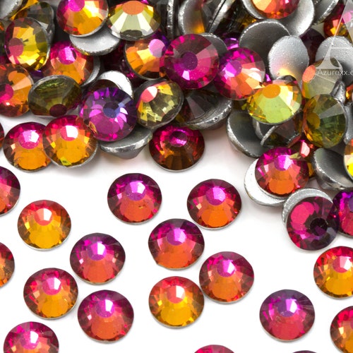 Green Volcano Glass Rhinestones for Embellishments 2-6mm - Etsy