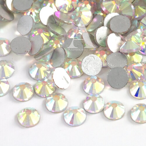 Golden Pear Green Glass Rhinestones for Embellishments 2-6mm - Etsy