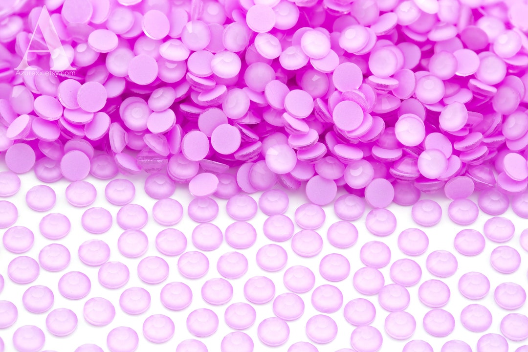 Neon Lavender Glass Rhinestones for Embellishments 2-6mm - Etsy