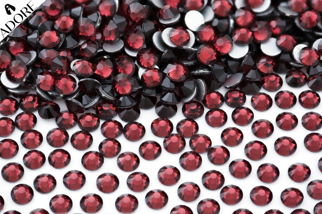 Maroon Adore Non-hotfix Glass Rhinestones 2-6mm - Etsy