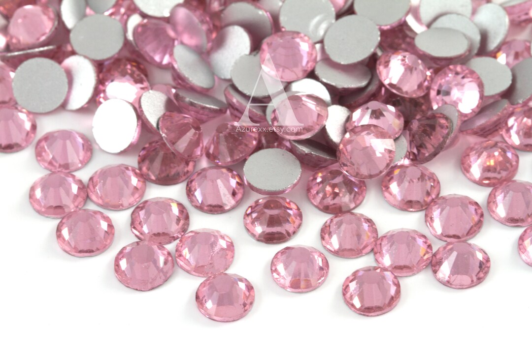 Light Pink Glass Rhinestones for Embellishments 2-6mm - Etsy
