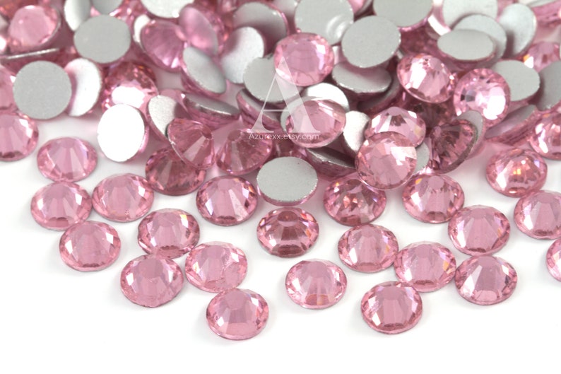 Light Pink Glass Rhinestones for Embellishments 2-6mm - Etsy