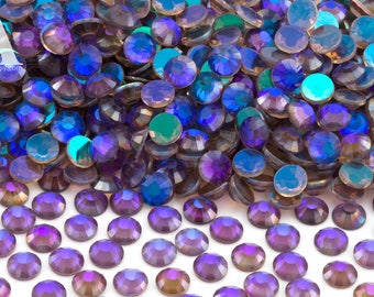 Green Volcano Glass Rhinestones for Embellishments 2-6mm | Etsy