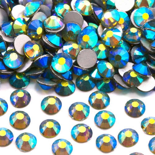 Neon Green Glass Rhinestones for Embellishments 2-6mm - Etsy