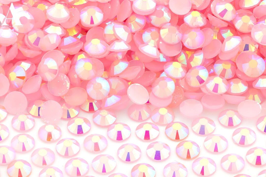 Light Pink AB Flatback Jelly/resin Rhinestones for Embellishments and ...