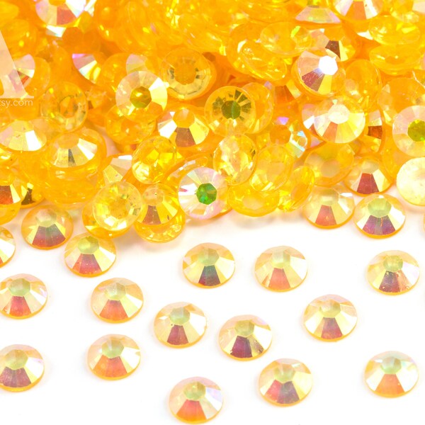 Yellow Rhinestones - Etsy