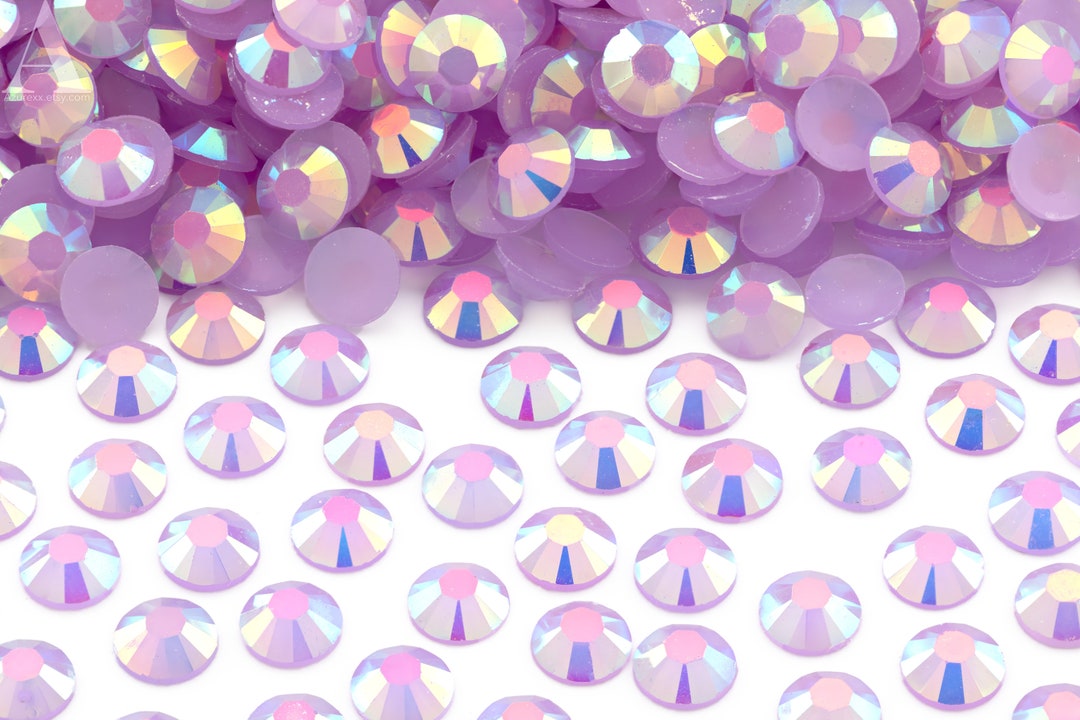 Light Purple AB Flatback Jelly/resin Rhinestones for Embellishments and ...