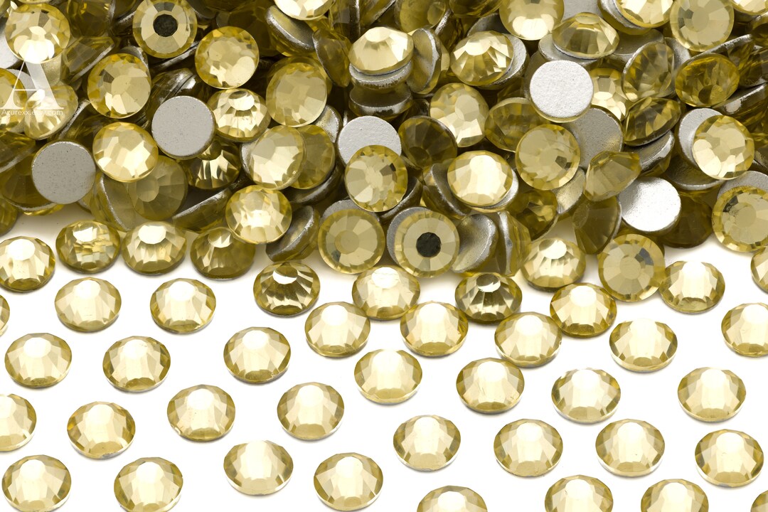 Jonquil Light Yellow Glass Rhinestones for Embellishments 2-6mm - Etsy