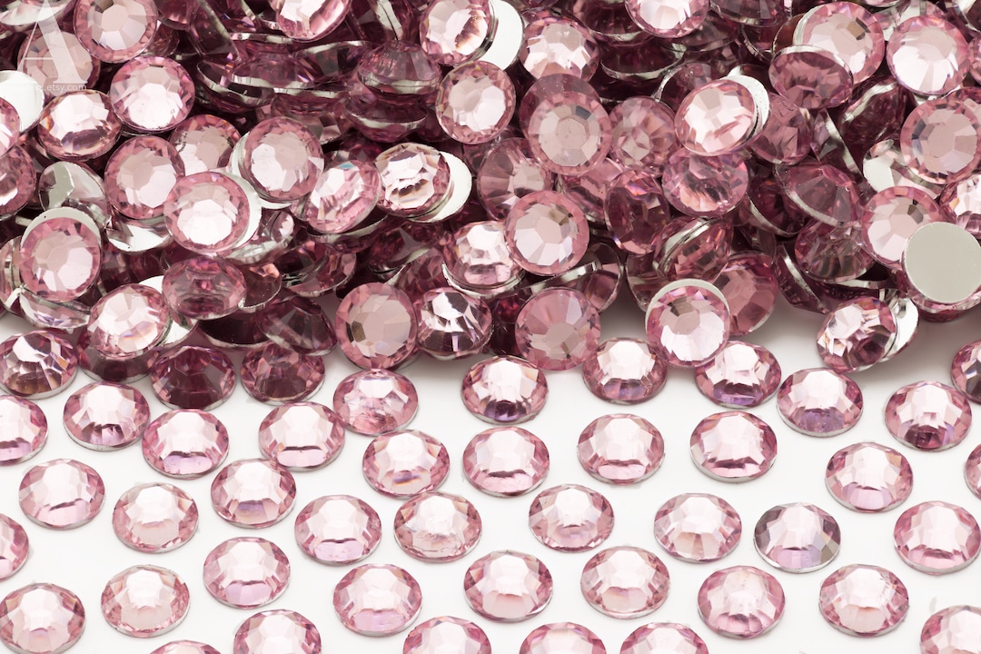 Light Pink Resin Rhinestones for Embellishments and Nail Art 3-6mm - Etsy