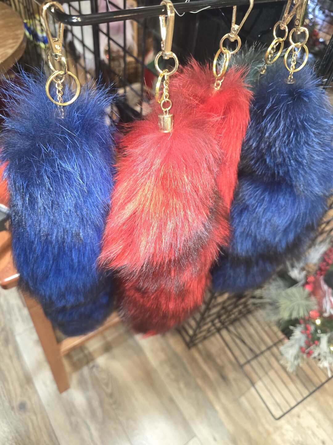 1 Handmade Real Foxtail Keychain - Etsy