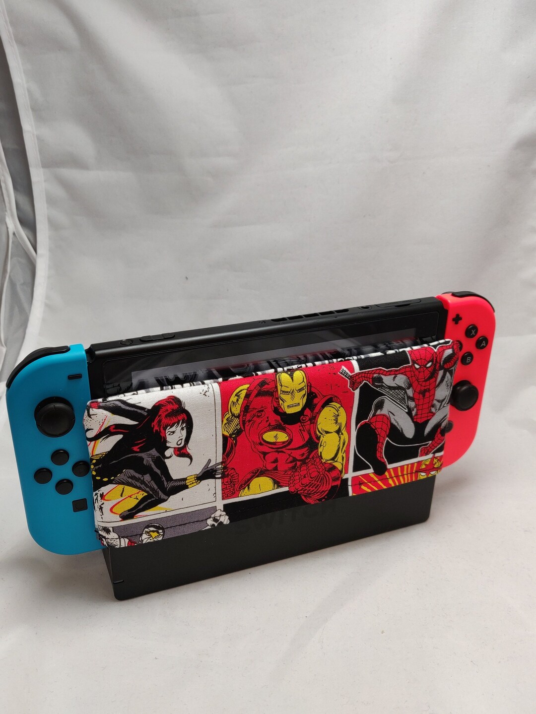 Nintendo Switch Dock Sock Dock Cover Reversible Marvel Super Heroes ...