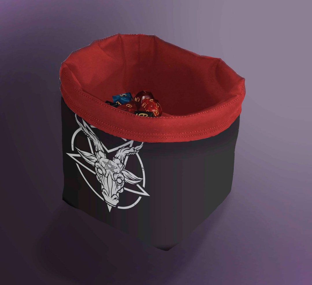 Goat's Head Satanic Dice Bag: Reversible RPG Game Pouch - Etsy