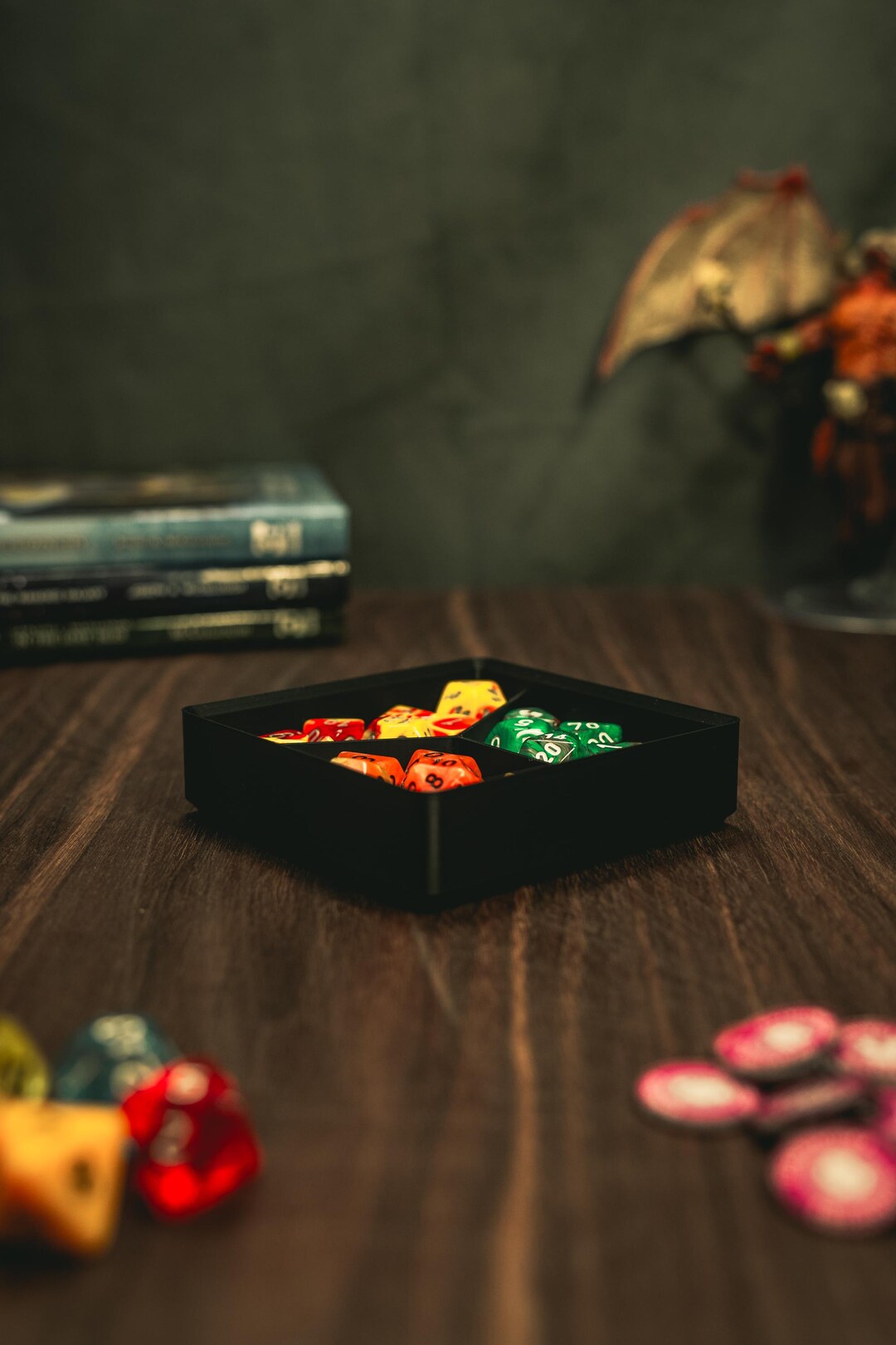 Dice Bag Insert, Set of 4 Storage Trays for Dice Organisation, 3D ...