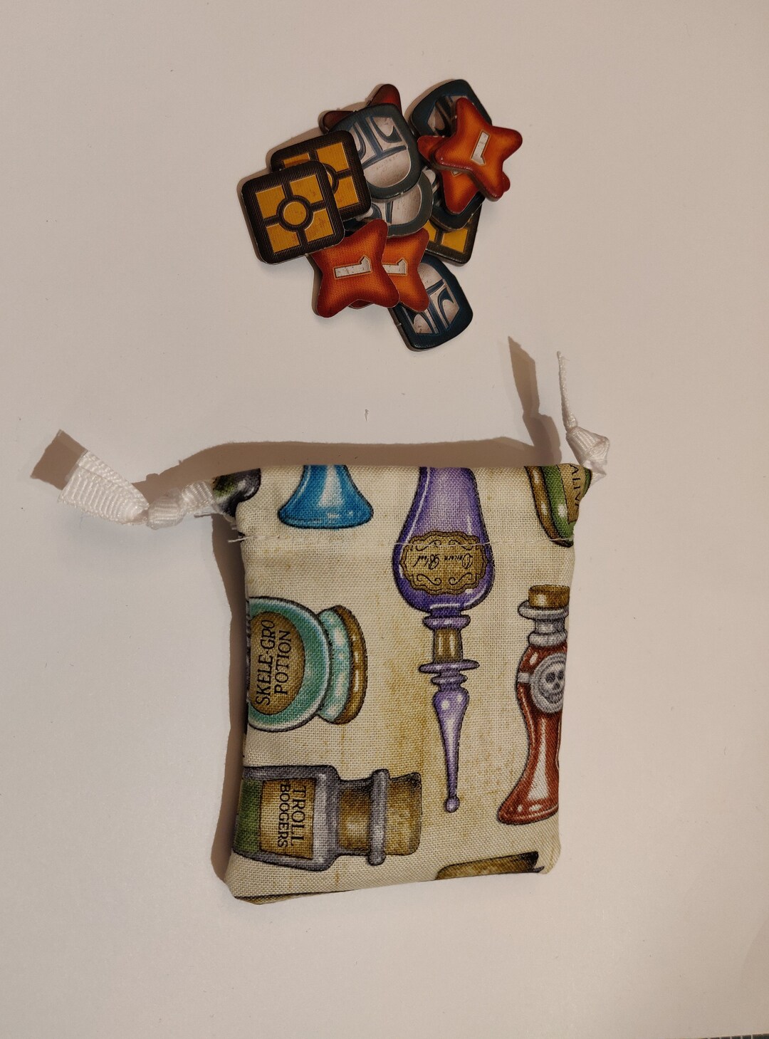 Small Dice Bag, Dice Pouch, Token Pouch, Potion Bag, Dual Drawstring ...