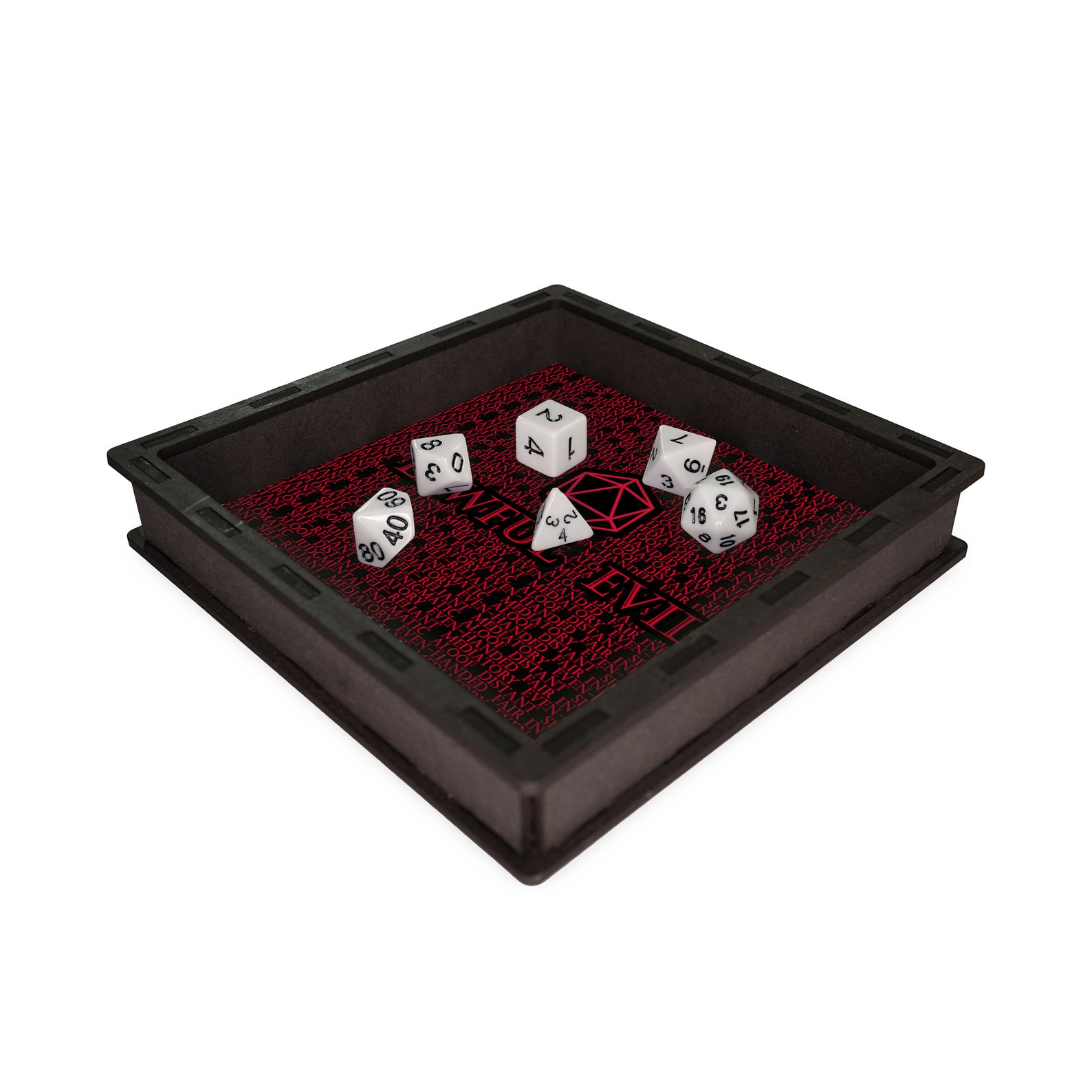 D&D Character Alignment Lawful Evil Dice Tray Black Wooden - Etsy UK