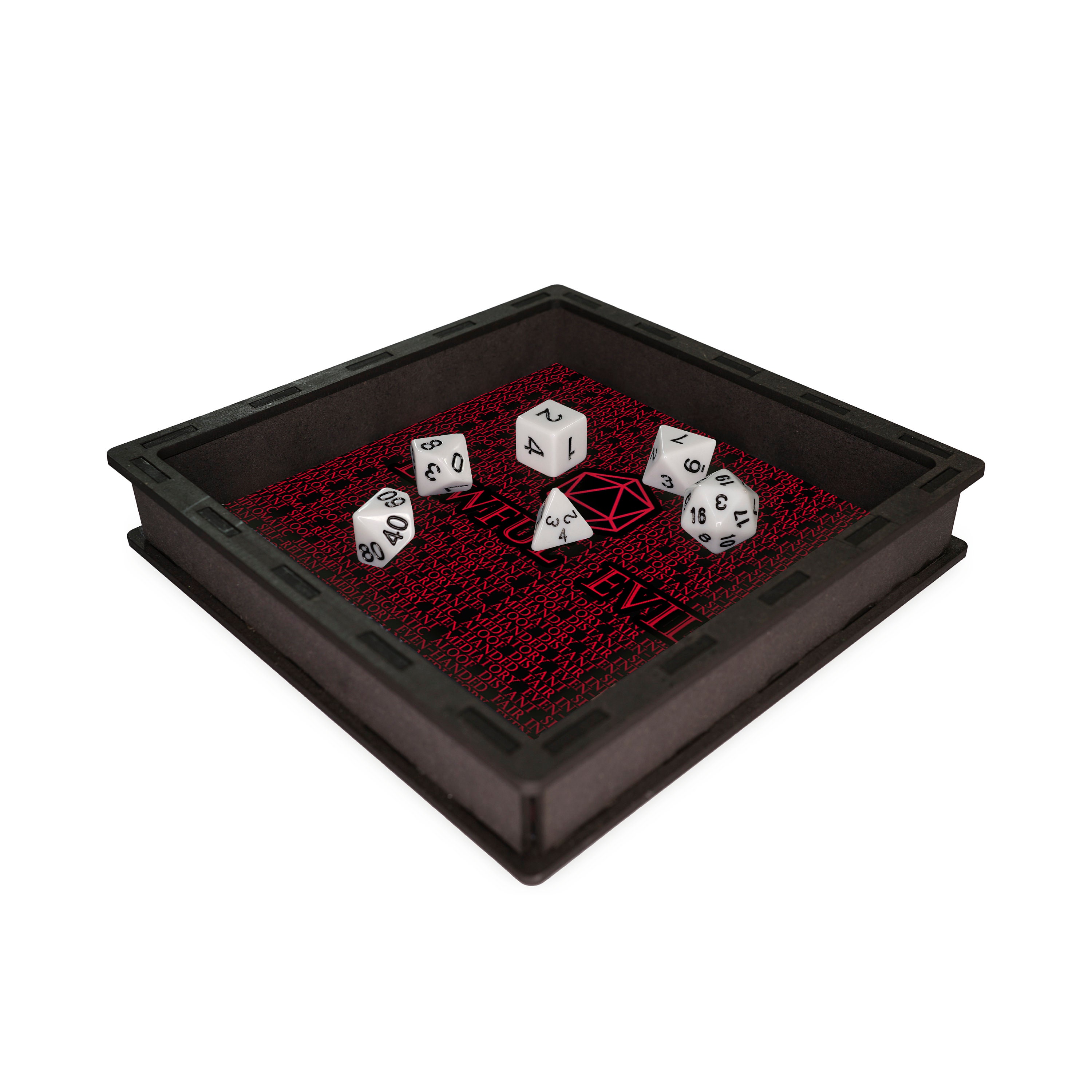 D&D Character Alignment Lawful Evil Dice Tray Black Wooden - Etsy UK