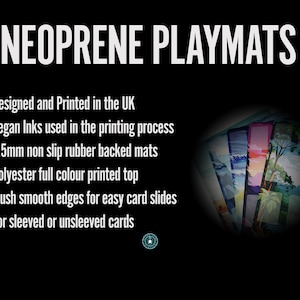 Blueprint Pattern Playmat, Printed Neoprene Card Table Mat for Tabletop ...